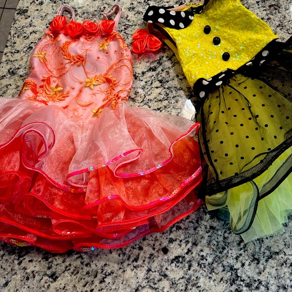 Costumes | Curtain Call Costumes Peach Blossoms E2121 And Yellow Dress And Jacket | Poshmark